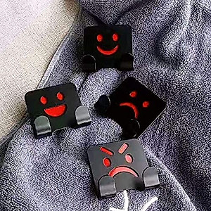 iRomic Wall Mount Adhesive Razor Plug Key Towel Holder Hooks Hanger(4Pack) Bathroom Kitchen Home Organizer for Shower Robe Loofah Bathrobe Coat Clothes Key,Aluminum