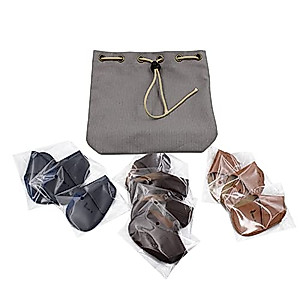 GOCHSS I Golf Iron Headcovers 10pcs PU Fit Both Right-Handed Clubs Golf Club Protector for Titleist Callaway Ping Taylormade Fit More Brands Golf Iron. (Yellow+Dark Blue+Brown)