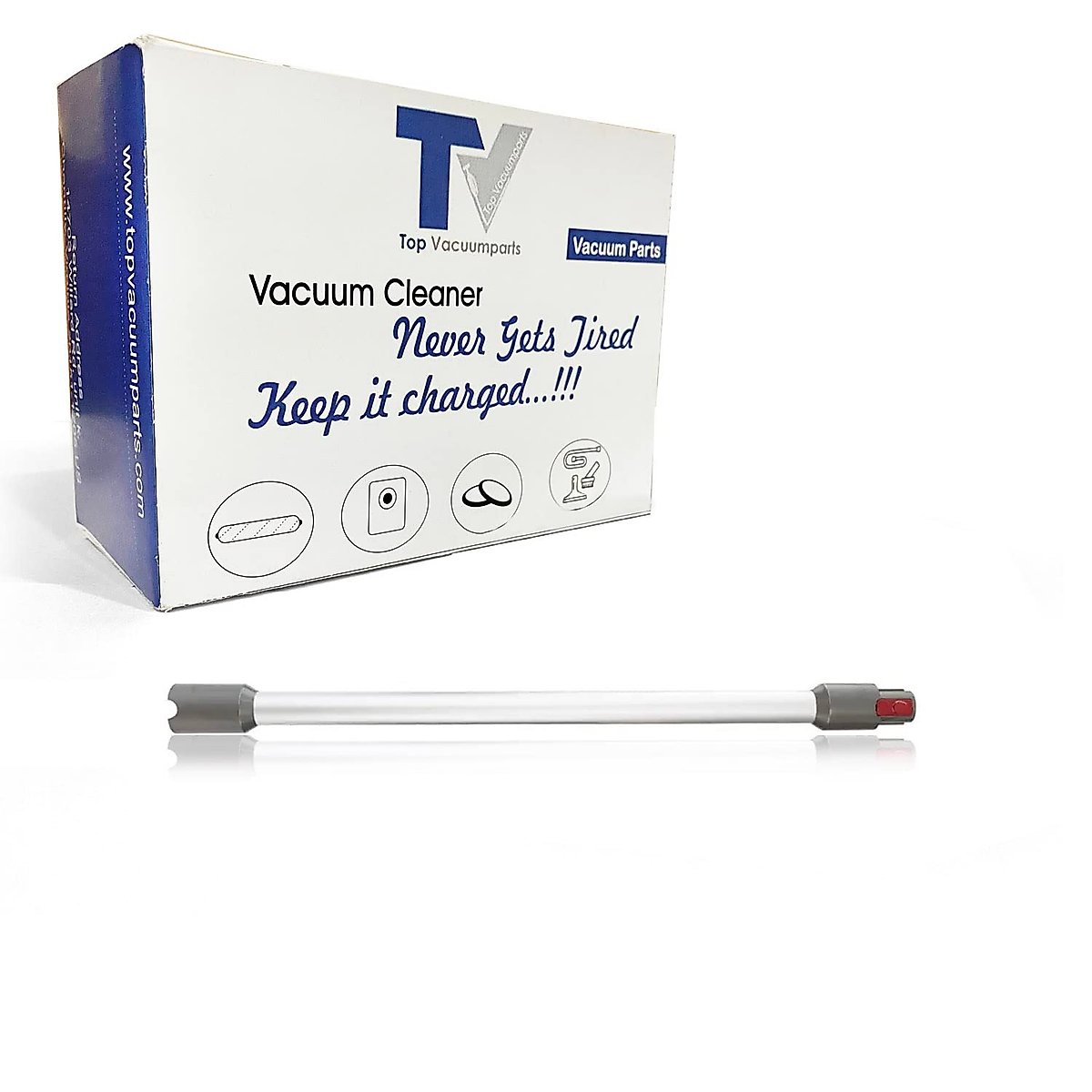 Replacement Part For Dyson V7, V8, V10, V11 Vacuum Cleaner 1 Quick Release Silver Wand # Compare To Part 967477-09