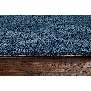 Rizzy Home | FA179B | Fifth Avenue Collection | Wool Area Rug | 8' x 10' | Blue/Gray/Rust/Blue Abstract