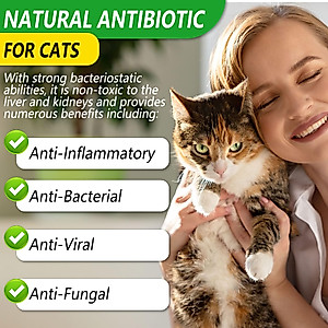 Natural Antibiotics for Cats, Pet Supplements, 2 Fl Oz / 1 Pack Cats Multivitamin, Cat Antibiotic, Supports Cat Allergy Itch Relief, Chicken Flavor