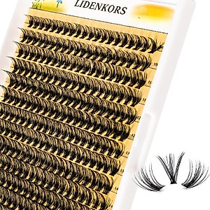 Lash Clusters, Eyelash Clusters D Curl, Cluster Eyelash Extensions, 260pcs 40D Individual Lashes, Diy Lash Extensions, Wispy Cluster Lashes, (40D-0.07D-9-16mm mix)
