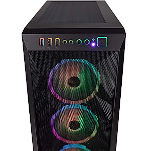 Velztorm Pilum CTO Powerful Gaming Desktop PC Liquid-Cooled (AMD Ryzen 7 3700X 8-Core, 16GB DDR4, 1TB PCIe SSD+2TB HDD (3.5), GeForce RTX 3060 12GB, 120mm AIO, RGB Fans, 750W PSU, WiFi-N, Win11P)