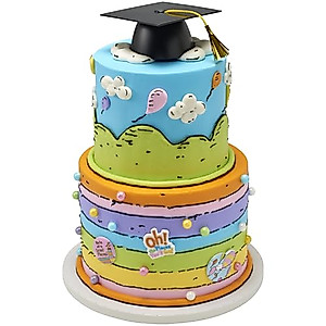 DecoPac Oh, the Places You'll Go! Cupcake Rings, 24 Dr. Seuss Cupcake Decorations For Graduation, Wedding, Birthday, Food Safe Cake Toppers – 24 Pack