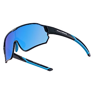 ROCKBROS Kids Polarized Sunglasses Baseball Sunglasses Cycling Glasses Sport Sunglasses UV400 Protection for Youth Boys Girls Age 8-14