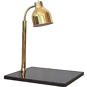 Food Warmer Lamp, 250W Food Heat Lamp Food Warmer, Bulbs Buffet Display Heating Preservation Light Vertical Marble Warming Station Heat Lamp (Color : Gold)