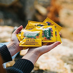 Tejovial Chrysanthemum Cassia Seed Tea Bags – Natural Liver Cleanse Detox & Repair Tea with Burdock Root, Osmanthus, Goji Berries, Honeysuckle –18 Herbal Tea Bags, 4.13 Oz Sugar Free Liver Detox Tea