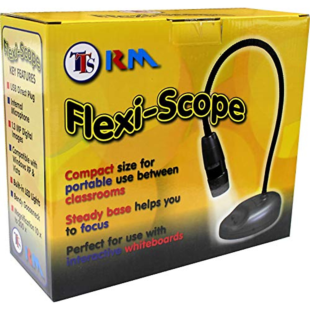 Bee-Bot Flexi-Scope Digital USB Kids Microscope 10X-200X Handheld, Portable, Mini | Recorder, Camera with 6 LED Lights