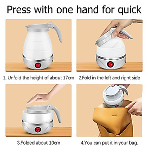 Grehge ctric Travel Kettle-Portable and Convenient Food Garden Sculpture Outdoor Decoration