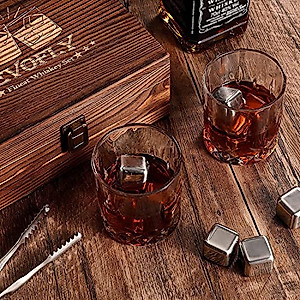 Gifts for Men Dad, Christmas Stocking Stuffers, Whiskey Stones,Wall Mounted Magnetic Bottle Opener,Whiskey Stones Set, Unique Anniversary Wedding Retirement Gift Ideas for Couple Dad Husband Boyfriend