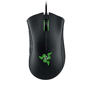 Razer DeathAdder Essential (2021) - Wired Gaming Mouse (Optical Sensor, 6400 DPI, 5 Programmable Buttons, Ergonomic Form Factor) Black