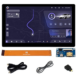 waveshare for Raspberry Pi/Jetson Nano/Windows/PC, 7inch QLED Touch Screen 1024x600 Capacitive LCD Display Integrated Thin and Light, Support Windows/Linux/Android