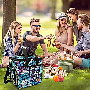 Extra Large Collapsible Soft Cooler Bag,50 Cans Insulated Lunch Bag,Beach Cooler, Ice Chest, Portable Travel Cooler for Work Camping Sports Picnic