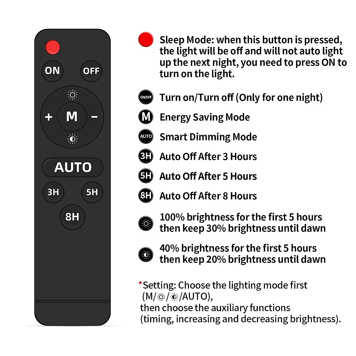HCOOR 100W Solar Street Lights Outdoor, IP65 Waterproof Dusk to Dawn Solar Led Outdoor Light with Remote Control, 6500K Cool White Security Led Flood Light for Yard, Garden, Street, Parking Lot