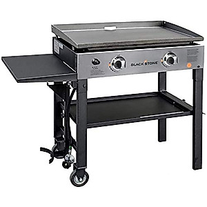 Blackstone Cooking Station, 28", Black & 5003 28”Outdoor Griddle Hard Top Lid Cover, 28''