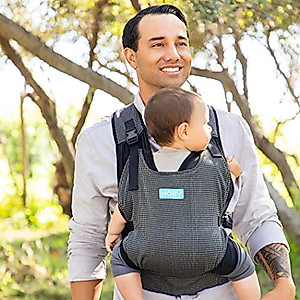 Moby Cloud Ultra-Light Hybrid Carrier | Baby Carrier for Mothers, Fathers and Caregivers | Baby Carrier Newborn to Toddler | Baby Holder Can Carry Infants up to 33 lbs | Lightweight | High Rise