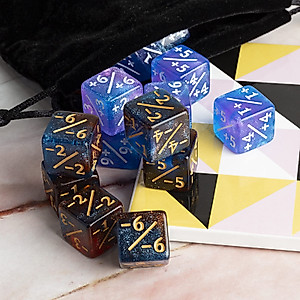 24 Pieces MTG Counter Dice Magic The Gathering Counters +1/+1 Buff Dice Sets Life Tokens Commander Deck for TCG Cards Gaming MTG Accessories