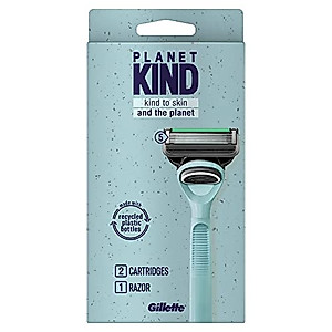Gillette Planet Kind 5-Blade Razor Kit 1 Handle + 2 Cartridges