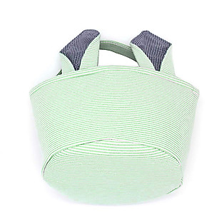 Lxitol Easter Baskets Easter Bunny Ears Bags - Easter Egg Bunny Bucket for Kids (Green)