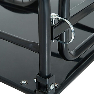 Newest Model Cargo Trailer Bike Basket Storage Travel Luggage Walking Camping Wanderer Cart Carrier 2 Wheel, Shopping Rack Bicycle Rear