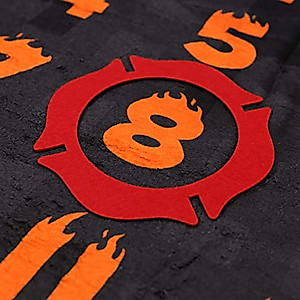 Fire Truck Baby Milestone Blanket for Boy Little Firefighter Monthly Growth Tracker Soft Plush Fleece Nursery Blanket Newborn Baby Boy Bedding Photography Background