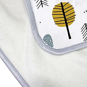 DreamBay Soft Throw Blanket for Couch Sofa Woodland Wolf and Trees Lightweight Blanket Women Microfiber Blanket for Bed Office Camping Travel 50x60 inches