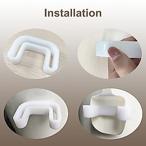 PIAOLGYI 2 Pcs Ice Scoop Holder for Frigidaire Countertop Ice Maker Scooper Accessory Compatible with Frigidaire EFIC117-SS 26 Pound Ice Maker,White(Ice Scoop NOT Included)