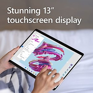 Microsoft Surface Pro 9 (2022), 13" 2-in-1 Tablet & Laptop, Thin & Lightweight, Intel 12th Gen i5 Fast Processor for Multi-Tasking, 8GB RAM, 256GB Storage with Windows 11, Platinum Microsoft Copilot