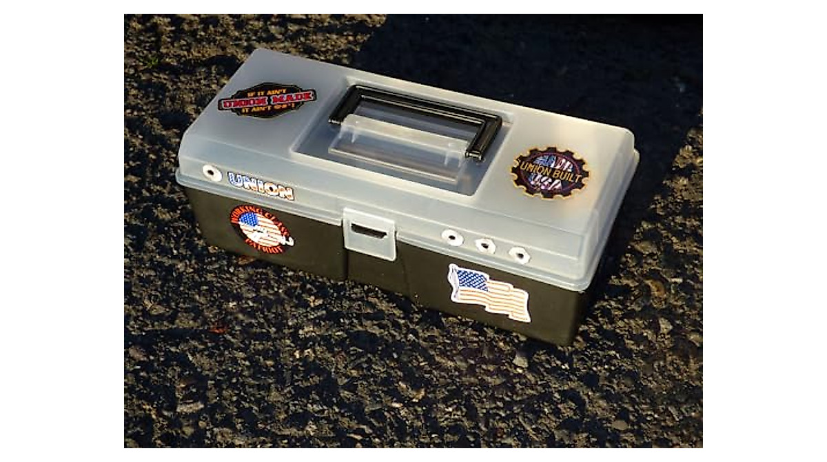 Colorful Union Hard Hat Stickers - Durable Vinyl Pack