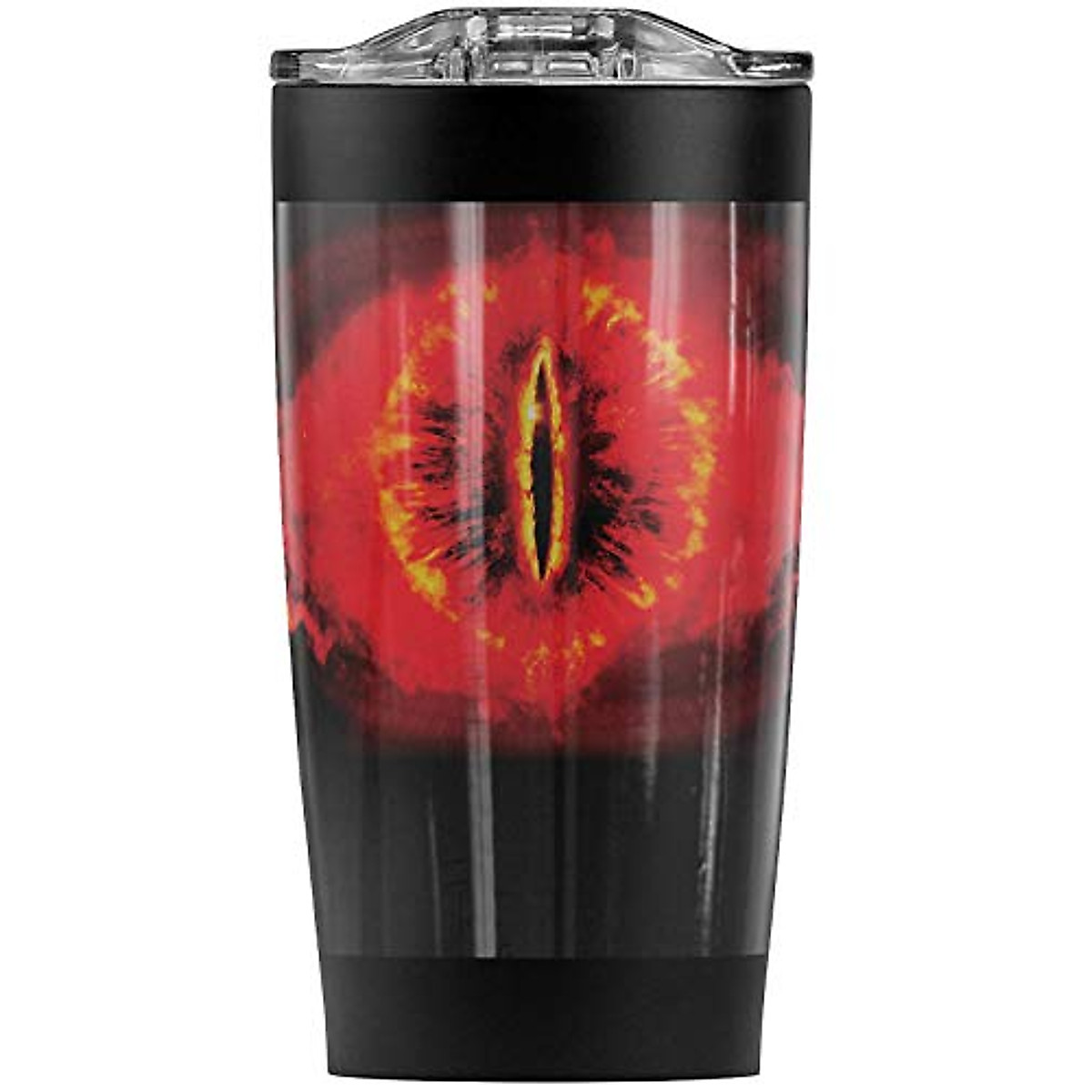 Logovision The Lord Of The Rings Eye Of Sauron Stainless Steel Tumbler 20 oz Coffee Travel Mug/Cup, Vacuum Insulated & Double Wall with Leakproof Sliding Lid | Great for Hot Drinks and Cold Beverages