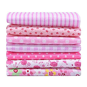 ZGXY Fabric, 56 pcs/lot Top Cotton 9.8" x 9.8" (25cm x 25cm) Squares Patchwork, Precut Multi-Color and Different Pattern for Sewing Quilting Crafting, Home Party Craft Fabric DIY Sewing Mask