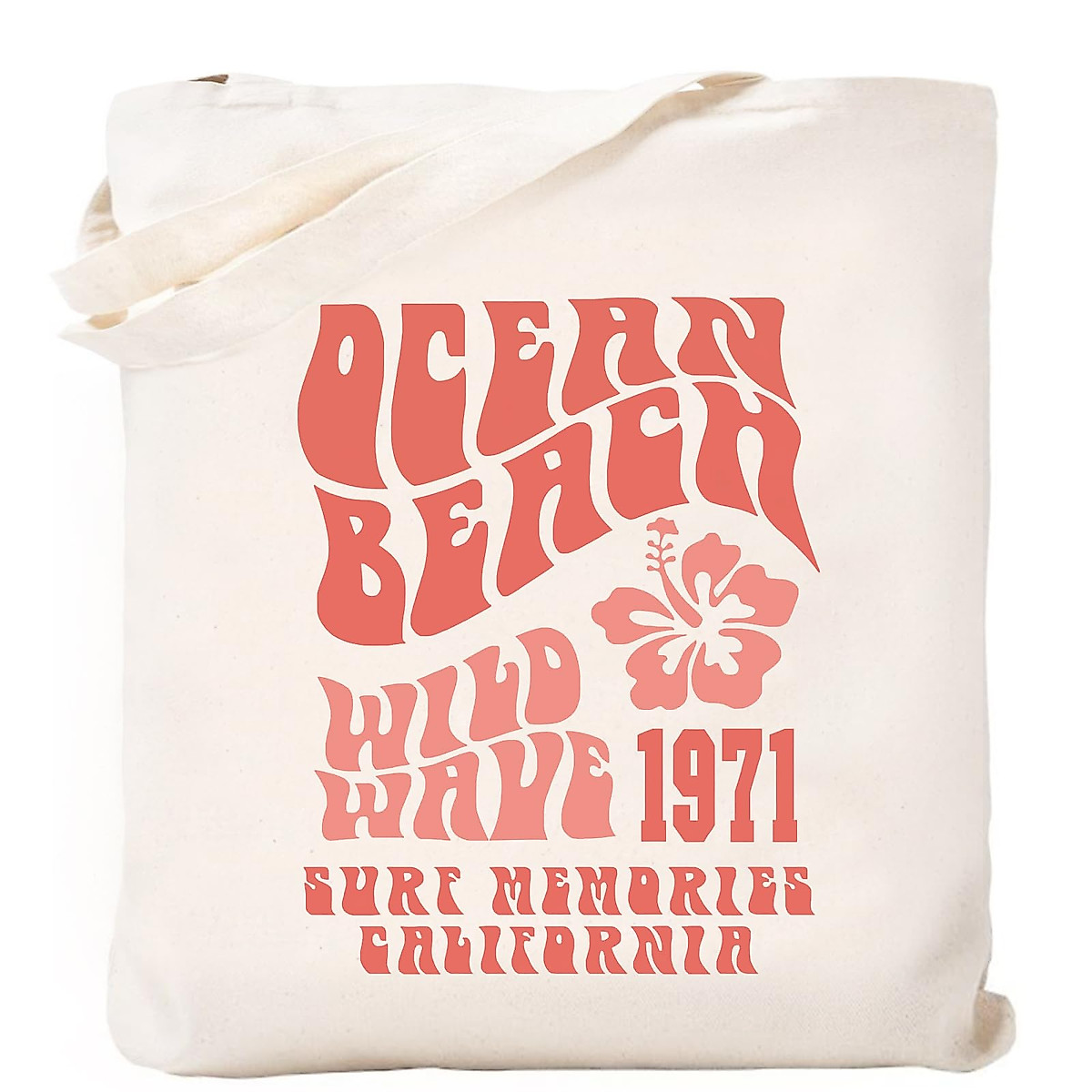 Kimoli Canvas Tote Bag Cute Beach Bags Aesthetic Reusable Grocery Shopping Bags Book Tote for Women Girls