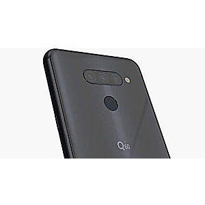 LG Q60 (64GB, 3GB RAM) 6.26" HD+, AI Cam, US + Global 4G LTE GSM Factory Unlocked - LM-X525HA - International Model (Black, 64GB)