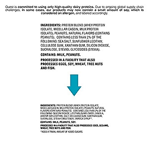 Quest Nutrition Peanut Butter Protein Powder, Low Carb, Gluten Free, Soy Free, 25.6 Ounce (Pack of 1)