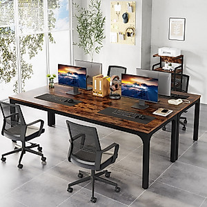 Tribesigns 78.7 Inches Extra Long Computer Desk 2 Person Desk, Double Long Desk, Workstaion for Home Office