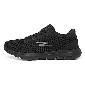 Skechers womens Go Walk 5 - Lucky Sneaker, Black, 8.5 US
