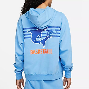 Nike Men's Dri-FIT Standard Issue Basketball Hoodie (Standard, Large, University Blue)