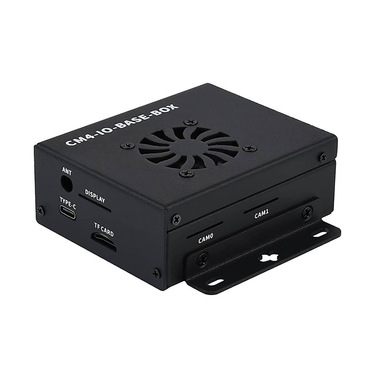 Mini-Computer Based On Pi Compute Module 4 (CM4 NOT Included), Mini IO Board Full Version,Cooling Fan Inside, Metal Case Cov