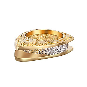 Engagement Rings for Women Unique Design Metal Geometric Square Zircon Female Ring Jewelry Gifta Good Gift for a Girlfriend, Boyfriend, Family