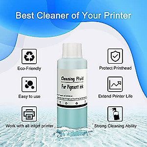 ACETONER Printhead Cleaning Kit for HP,Canon,Brother,Epson ecotank ET-2720 2850 15000 2800 8550 4800 WF-3820 4820 2860 XP-4100 Inkjet prinrter Head Cleaner kit (100ml)
