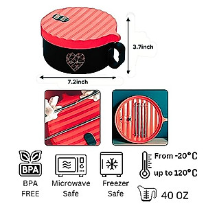AI LOVE PEACE Microwave Ramen Bowl Noodle Bowls With Lid Speedy Ramen Cooker In Minutes BPA Free and Dishwasher Safe For Office College Dorm Room Instant Cooking with Holder,Holiday gifts.