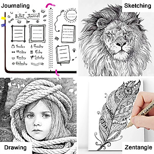 Micro Fineliner Drawing Art Pens: 12 Black Fine Line Waterproof Ink Set Artist Supplies Archival Inking Markers Pigment Liner Point Journaling Sketch Outline Manga Anime Sketching Watercolor Technical
