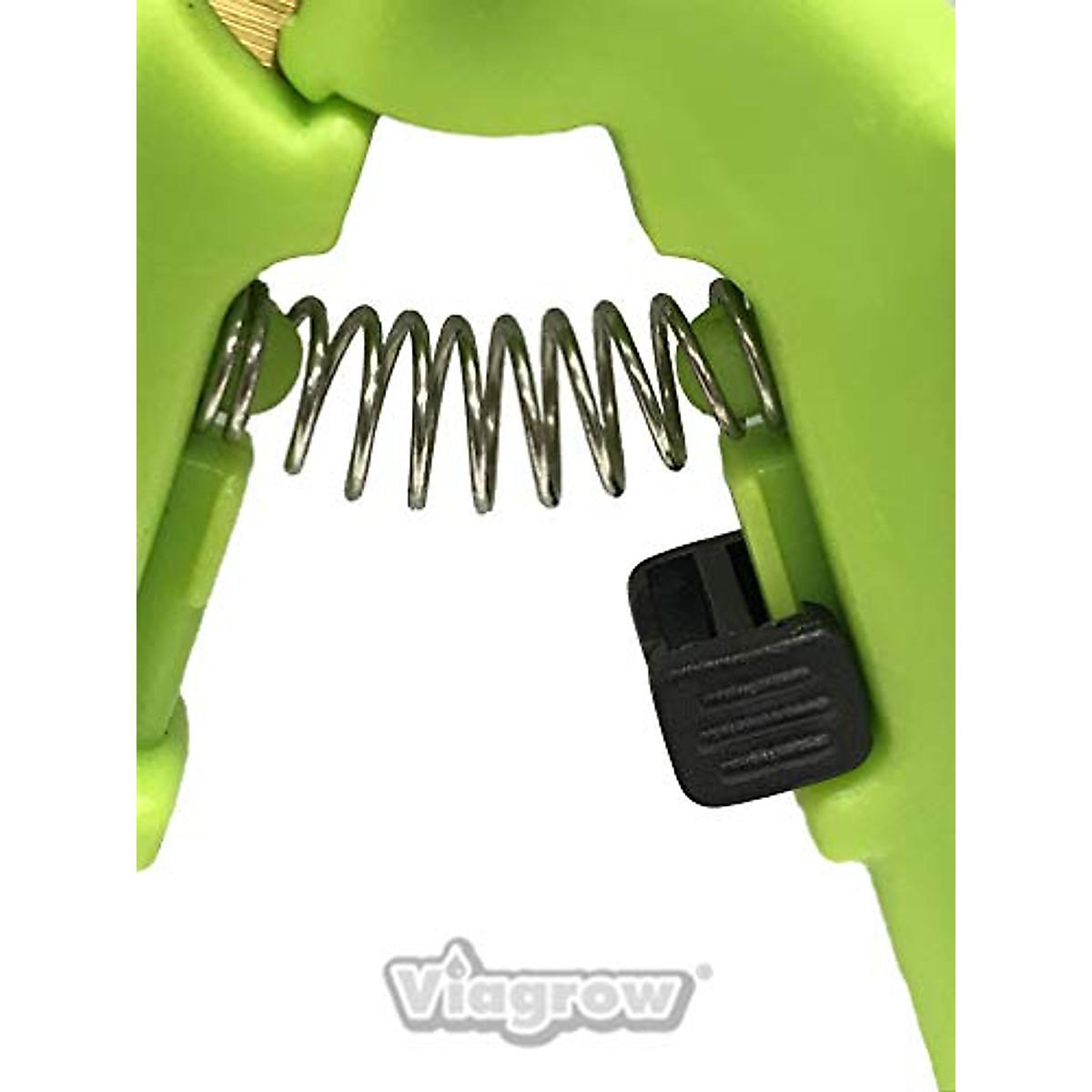 Viagrow Pruning Shear with Titanium Coated Straight Precision Blades, Hand Pruner for Gardening, Green, 3-Pack