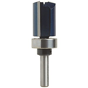 Bosch 85682MC 3/4 In. x 1 In. Carbide-Tipped Double-Flute Top-Bearing Straight Trim Router Bit