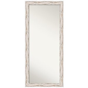 Amanti Art Full Length Mirror | Solid Wood Full Body Mirror | Alexandria White Wash Mirror Full Length | Floor Length Mirror 29.12 x 65.12"