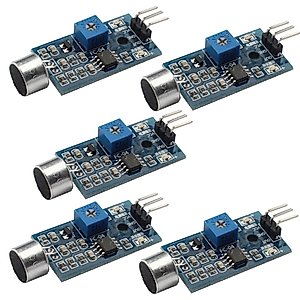 DAOKI 5PCS High Sensitivity Sound Microphone Sensor Detection Module for Arduino AVR PIC