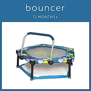 Eezy Peezy 3 in 1 Folding Ball Pit and Bouncer - Ball Pit Tent and Trampoline with Handle - Ages 10 Months to 5 Years