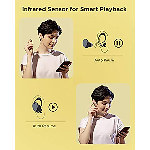 1MORE Colorbuds Wireless Earbuds Bluetooth 5.0 Headphone with Fast Charging, 22H，USB C, IPX5 Waterproof Stereo in-Ear Earphones CVC8.0 Build-in Dual Mic ENC Auto Play/Pause for Work Home Office Sport