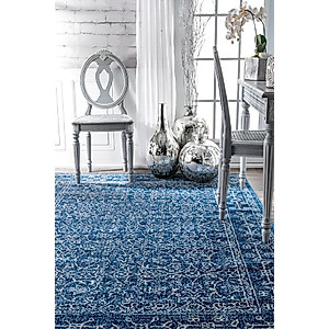nuLOOM Vintage Waddell Area Rug, 5x7, Dark Blue