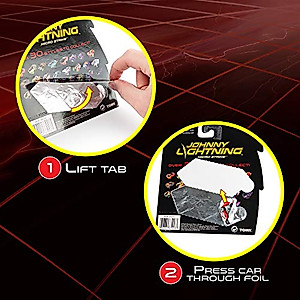 TOMY Johnny Lightning Micro Strike Launcher, Super Fast Car Toy Bundle, Multicolor, 4 Years and Up